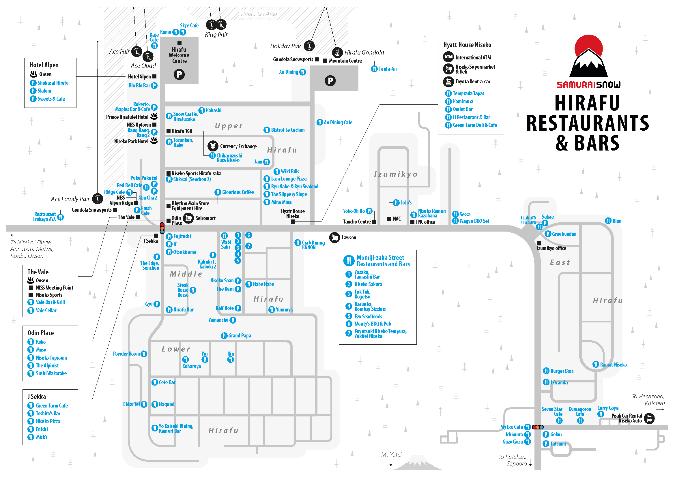 Niseko Area Maps | Int'l Airlines Ski Federation